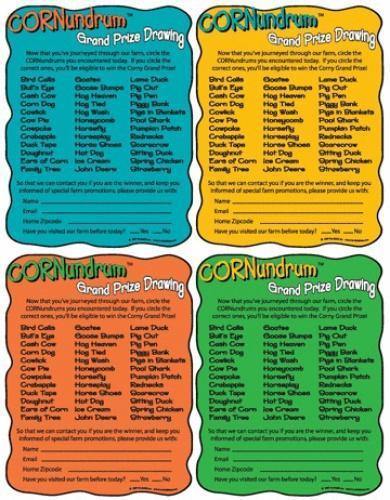 Printed Materials – The MAiZE